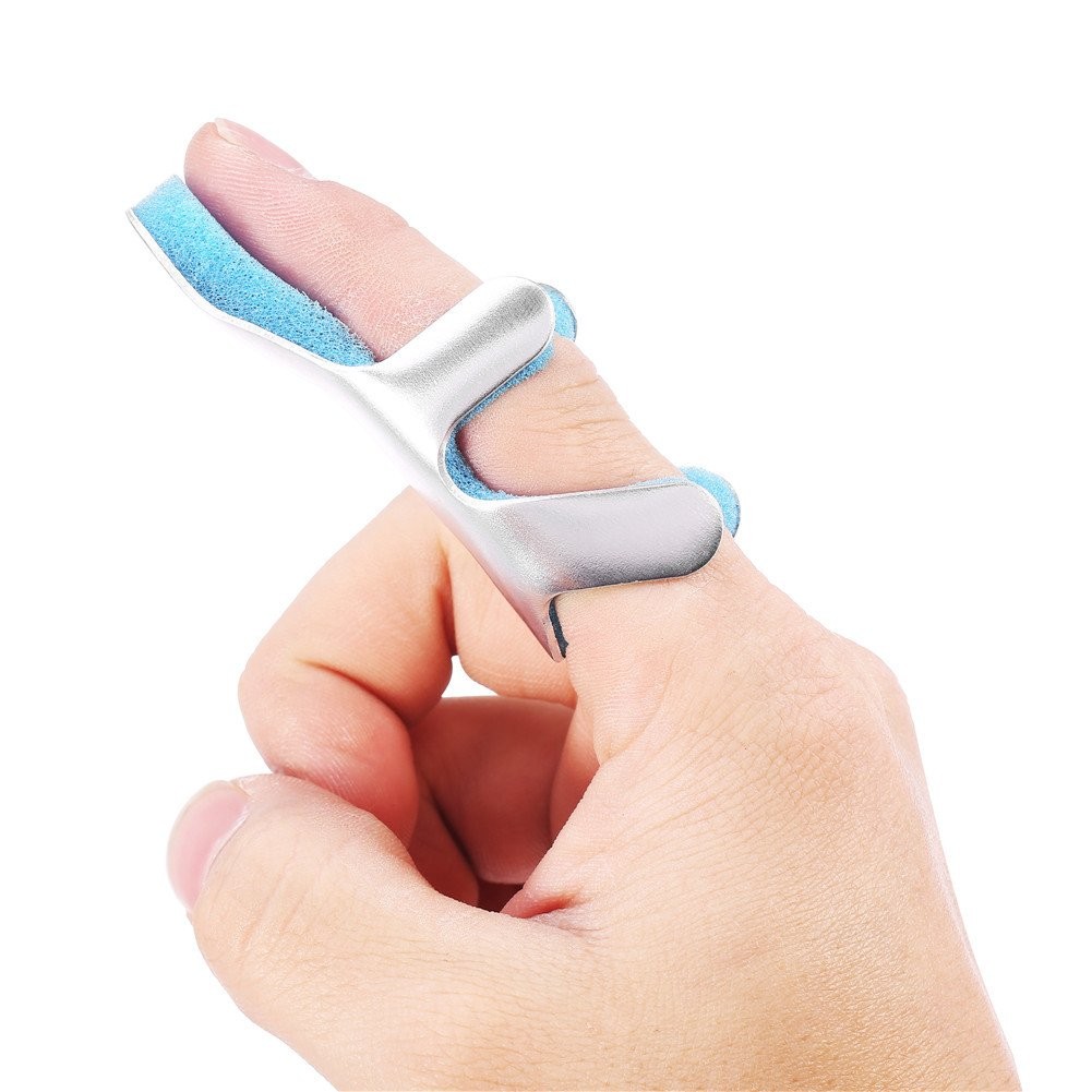 Uxsiya Frog Type Finger Splint Malleable Aluminium Support with Foam ...