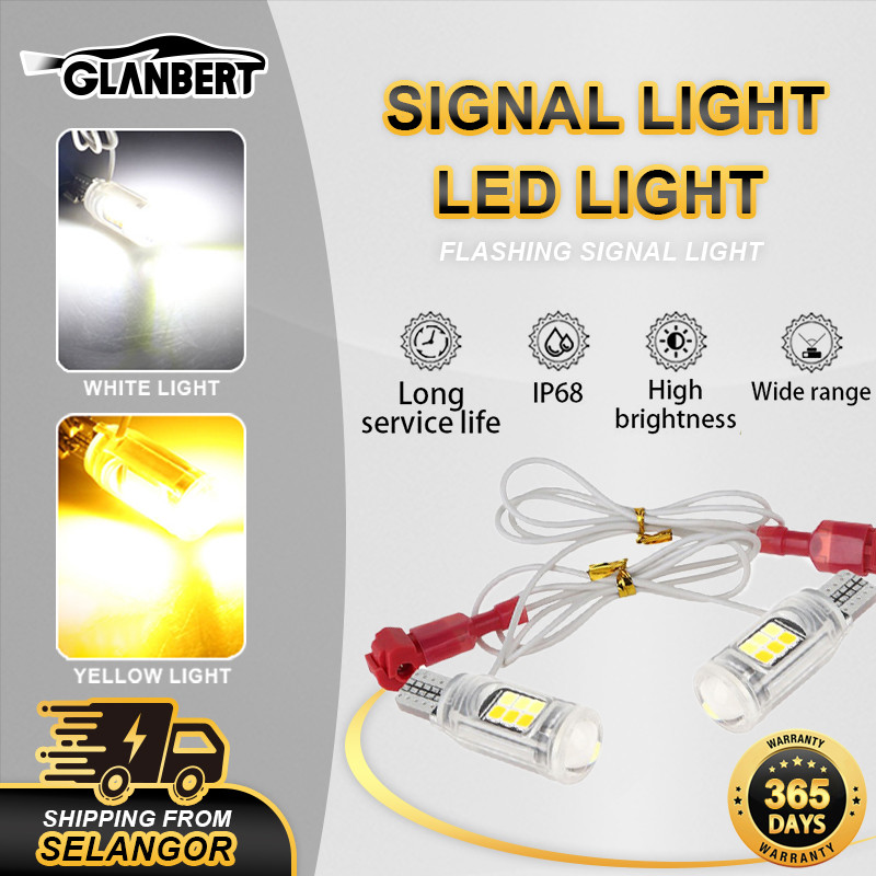 2PCS/1PCS T15 Turn Signal Motorcycle Signal Light W16W Motorcycle ...