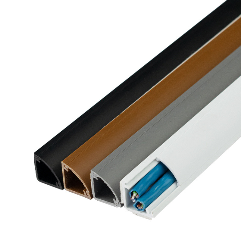 Thick PVC Corner Trunking - Arc-Shaped Self-Adhesive Wire Cover for ...