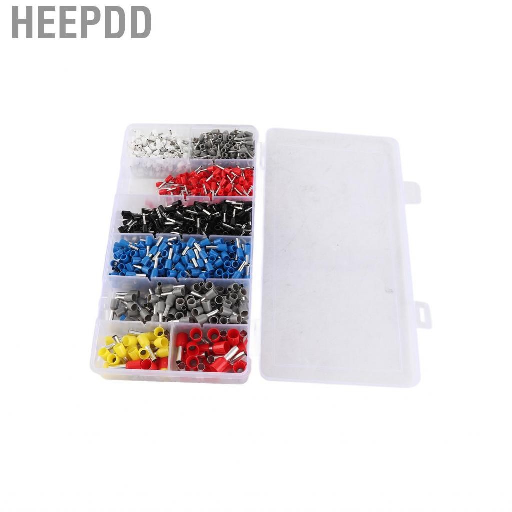HEEPDD 0.25-10MM2 Tube terminals Assorted Colors 1250 Count Transparent ...