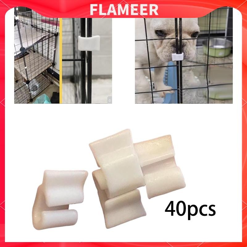 [FlameerMY] 40Pcs Cage Wire Crate Cat Cage Door Latch Clamp Playpen ...