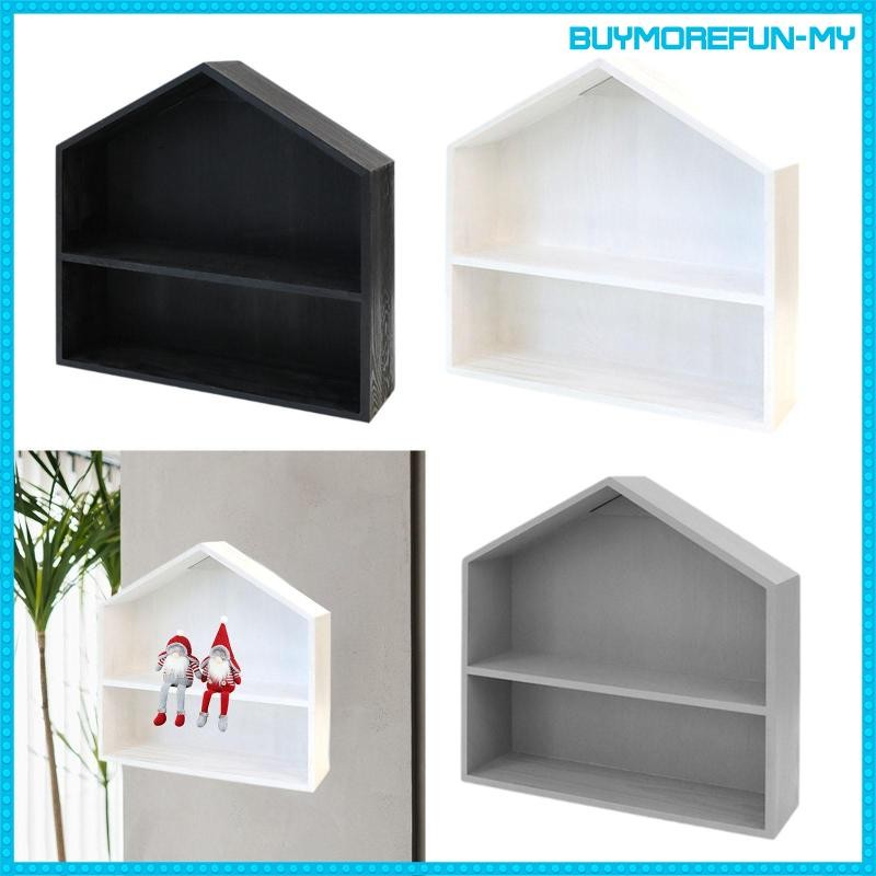 [BuymorefunMY] Shadow Box Display Shelf Wall Mounted Storage Rack 2 ...