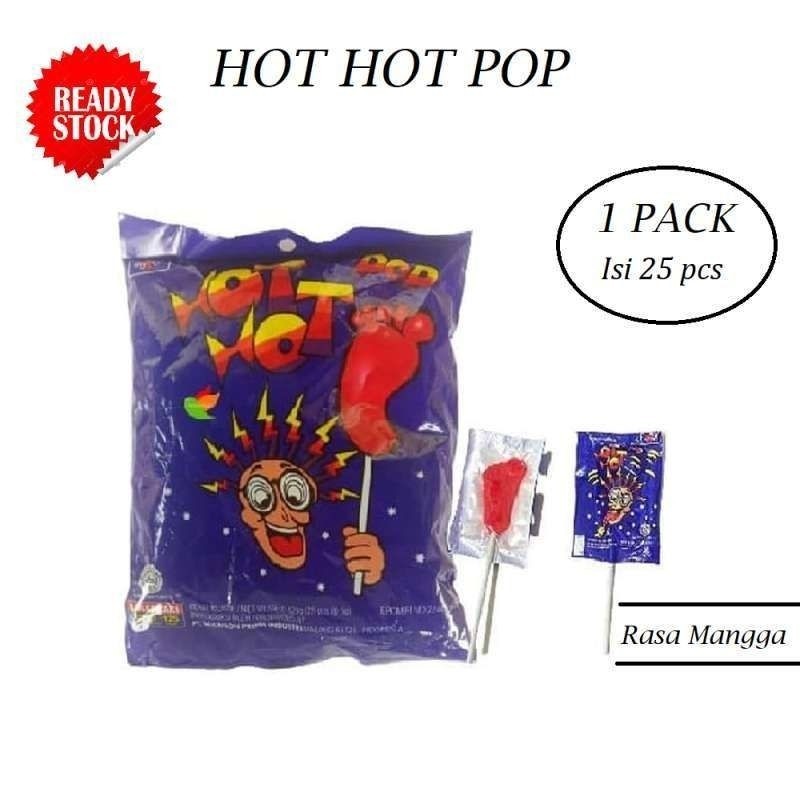 Permen Hot-Hot Pop Lolli Kaki 125g/25Biji. | Shopee Malaysia