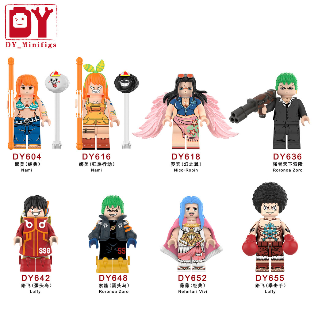 One Piece Building Blocks Nami Figures Zoro Toy Luffy Minifigures ...