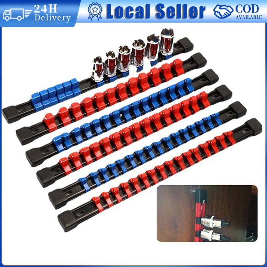 Universal ABS Socket Wrench Head Storage Rack 1/4"3/8"1/2" Adjustable ...