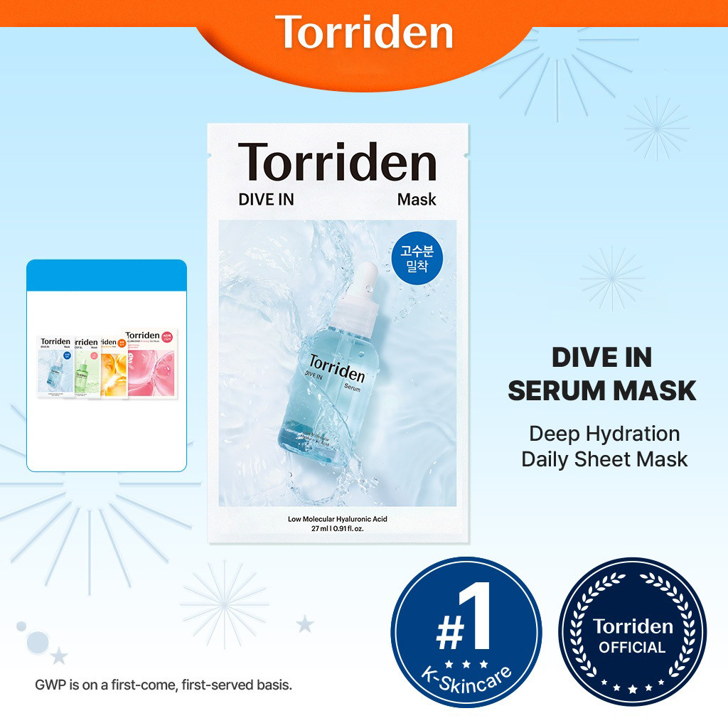 [Torriden] DIVE IN Low Molecular Hyaluronic Acid Facial Serum Sheet ...
