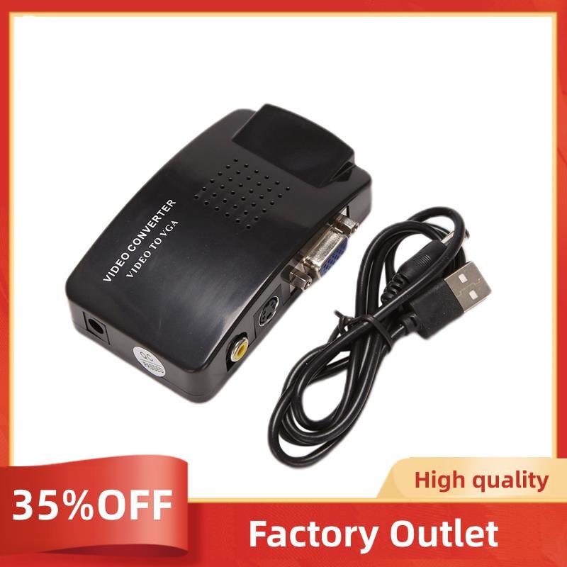 AV to VGA Adapter VGA Converter PC Composite S-Video AV Input to PC VGA ...