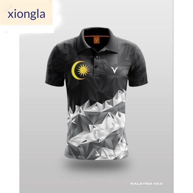 Baju Malaysia Merdeka Merdeka Jersey 2024 Black White Charming Pattern ...