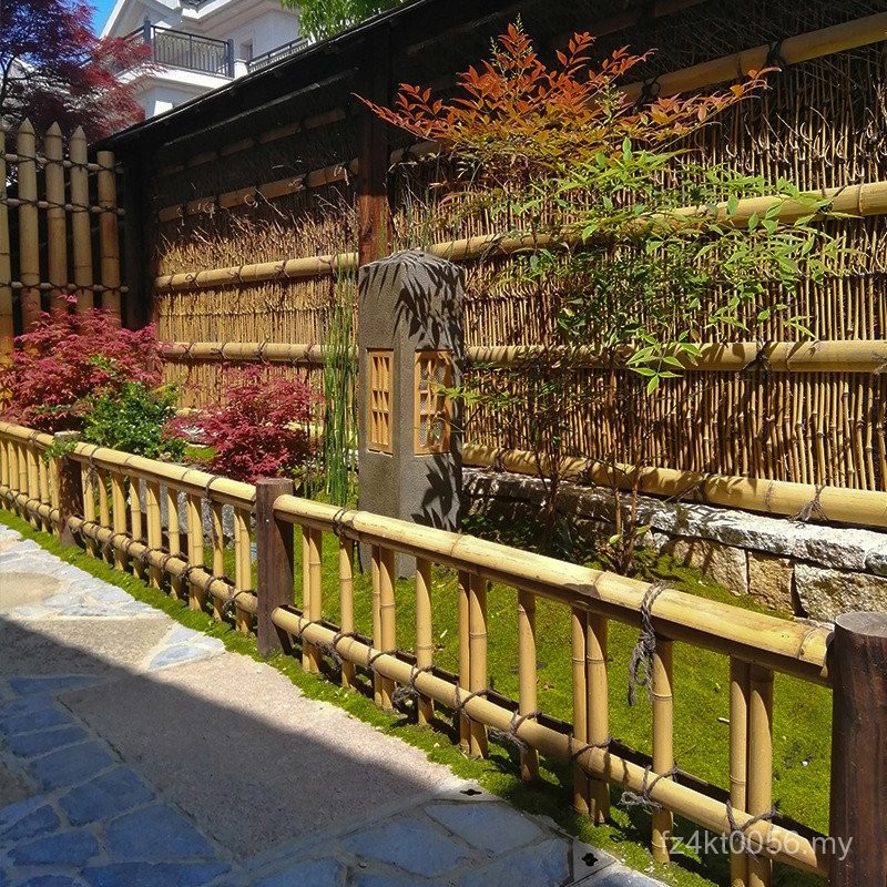 Partition Bamboo Fence.Bamboo Fence Isolation Courtyard Fence Japanese ...