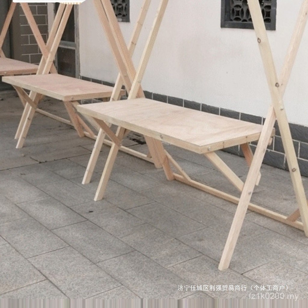 Wooden Outdoor Market Night Market Foldable Activity Table Influencer ...