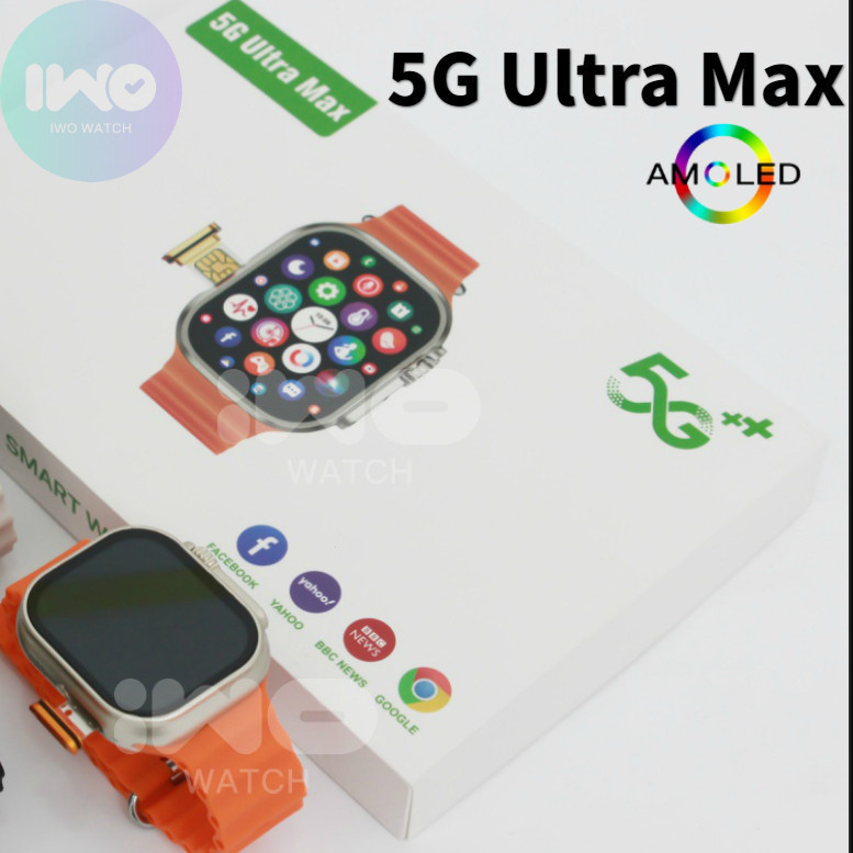 5G Ultra Max Smart Watch Ultra 2 with Camera 2.01 inch screen for ...