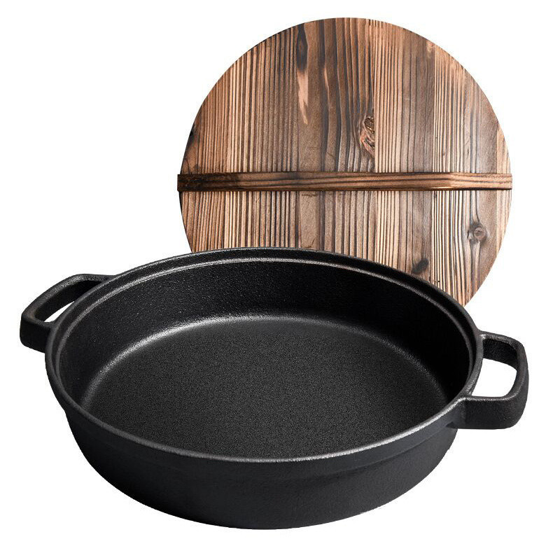 Cast Iron Pan Thickened Pancake Maker Old-Fashioned a Cast Iron Pan Non ...