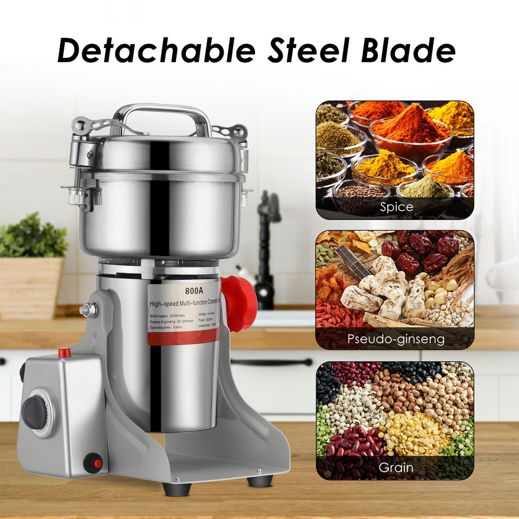 GMMA Grain Mills 500g Electric Stainless Steel Grain Grinder Mill 220V ...