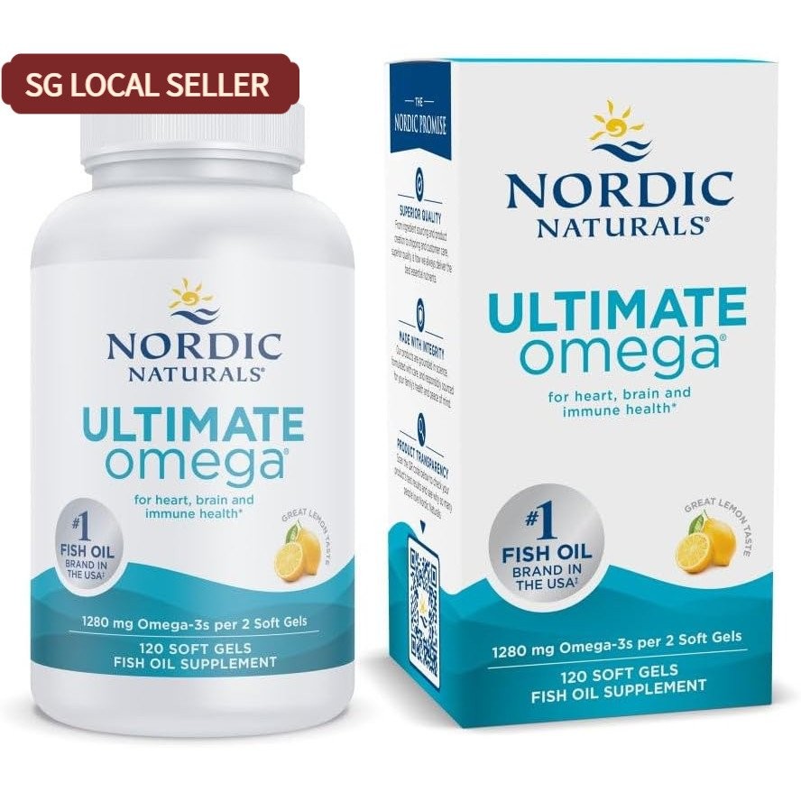 Ultimate Omega Lemon Flavor Fish Oil Soft Gels 4H8V | Shopee Malaysia