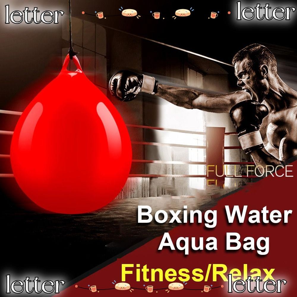 LETTER Aqua Punching Bag, Heavy Duty Red Boxing Water Aqua Bag, Boxing ...