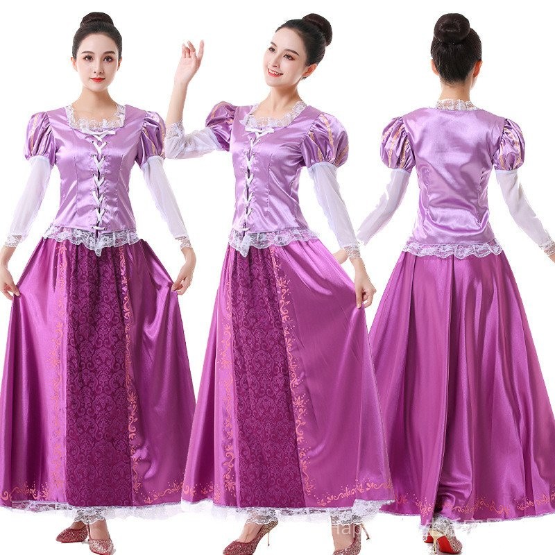 24 Hours Delivery Le Pei Princess Anime Same Style Tangled cos Costume ...