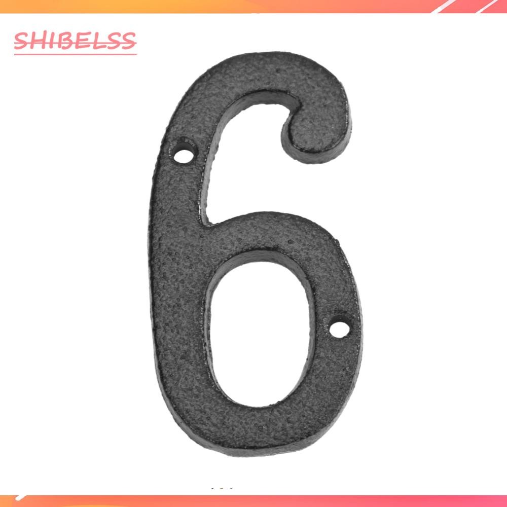 [shibelss.my] Metal Digital Numbers Cast Iron House Sign Doorplate DIY ...