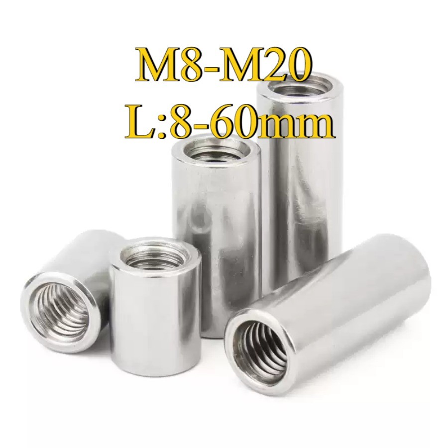 Coupling Nut/Stainless Steel 304 Stud Rod Extention Long Nut/Round ...