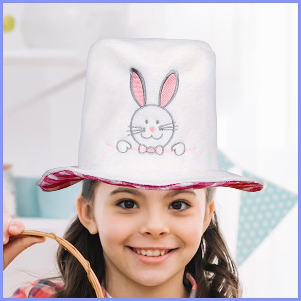 Easter Rabbit Top Hat Bunny Top Hat Velvet Easter Party Hat Dress Up ...
