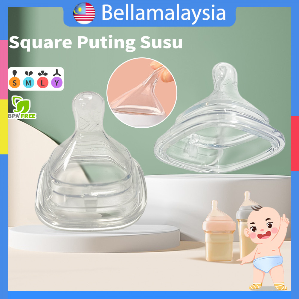 Bella Wide Neck Teat Botol Susu Newborn Puting Wide Neck Feeding Bottle ...