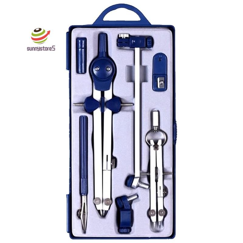 9Pc Drafting Compass for Geometry Set Tool Compass Drawing Tool for ...