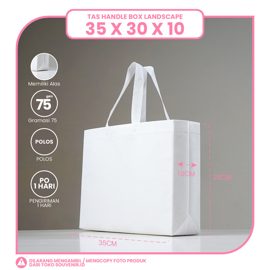 Spunbond FOLDING BOX BAG 35X30 LANDSCAPE (POLOS) | Shopee Malaysia