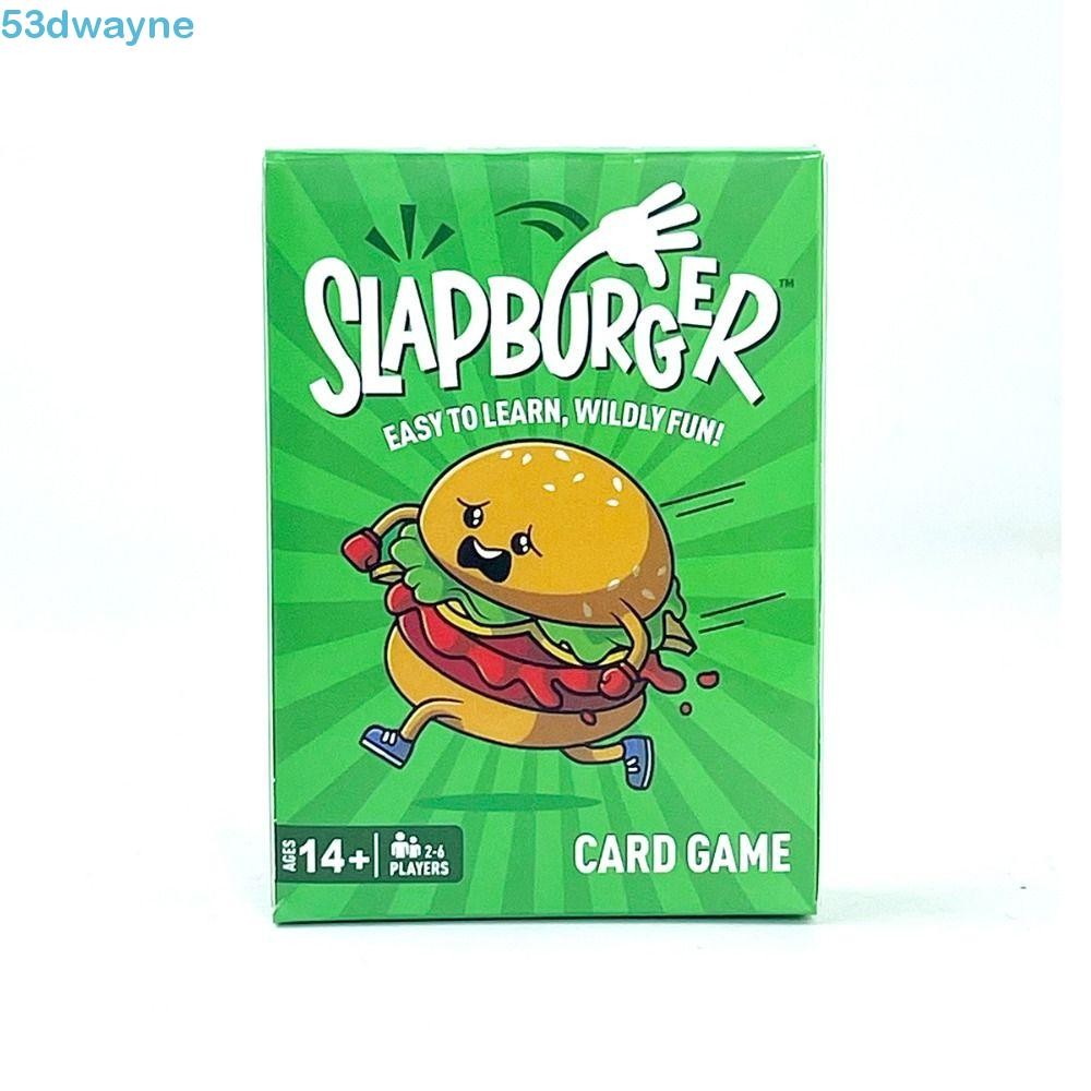 DWAYNE Playing Card Games, Multiplayer All English Slapburger Board ...