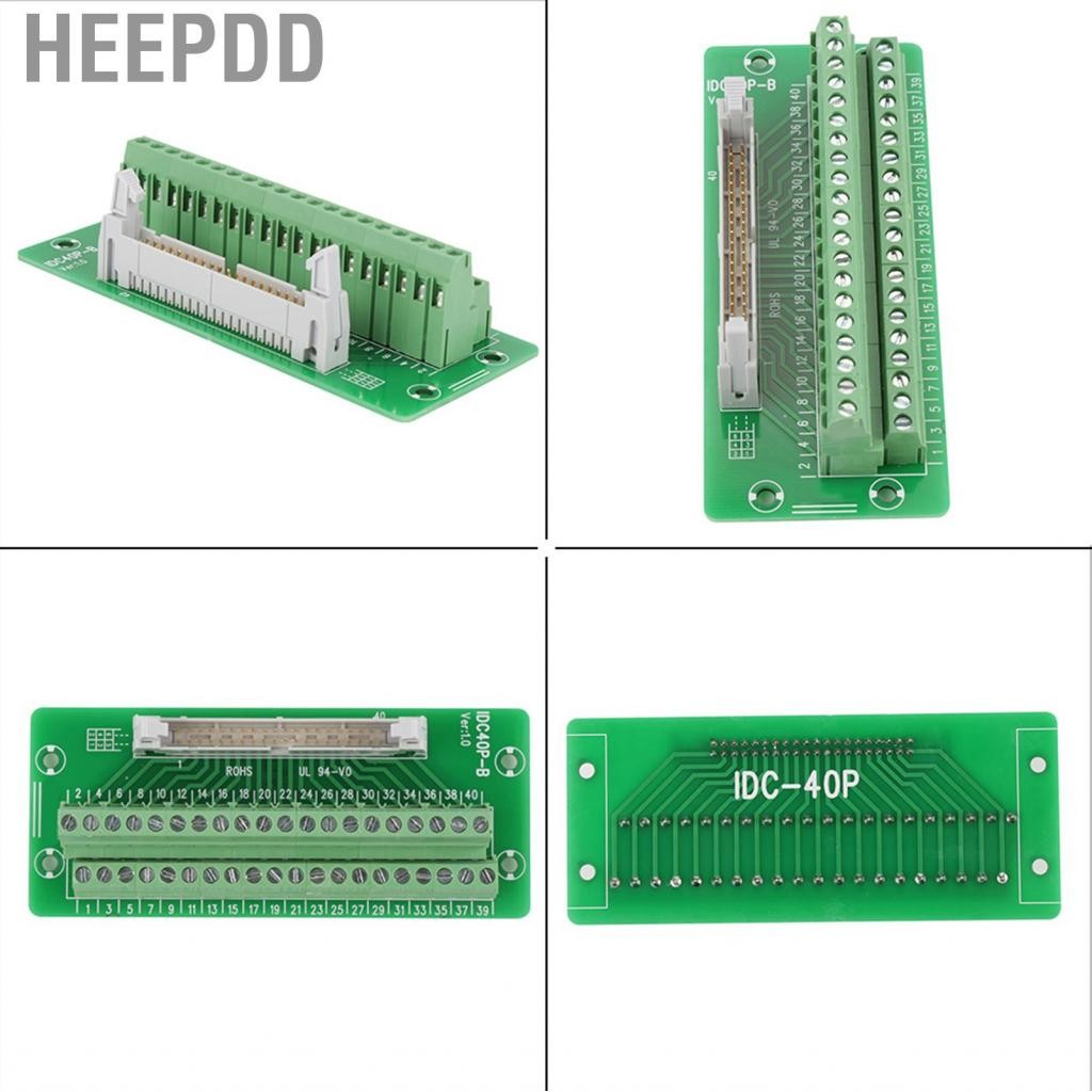 HEEPDD IDC40P Board 40Pin Male Header DIN Rail Mount Interface Power ...