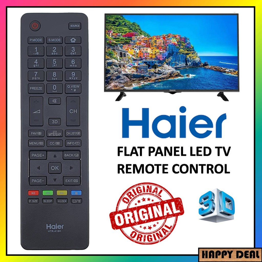 [ORIGINAL] HAIER Flat Panel LCD LED TV Remote Control HTR-A18H(ORI ...