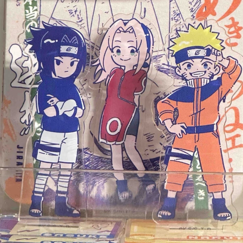 BANDAI NARUTO Acrylic Stand Uzumaki Naruto Uchiha Sasuke Haruno Sakura ...