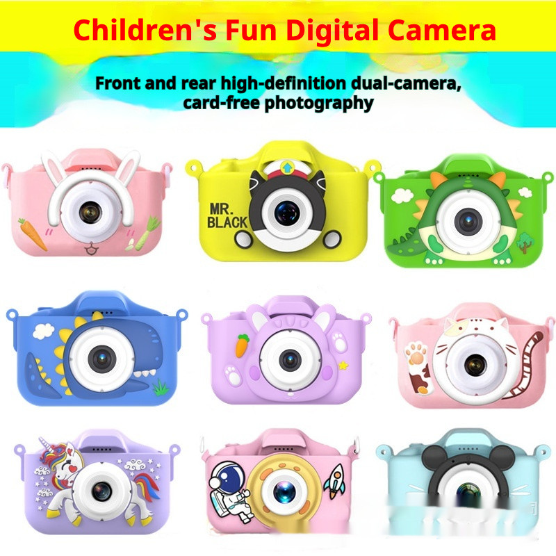 New X5S Kids Cartoon Camera | Dual Lens HD Video - Mini SLR Toy Camera ...