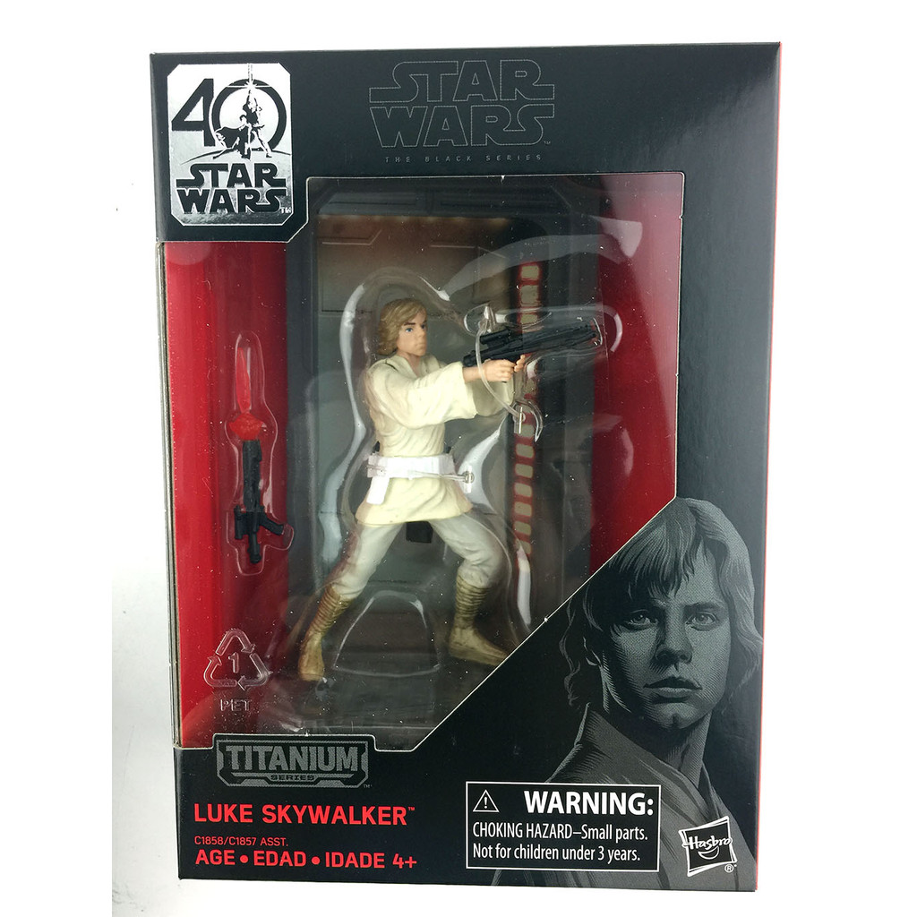 Star Wars 40th Anniversary Titanium Series - Darth Vader, Princess Leia ...