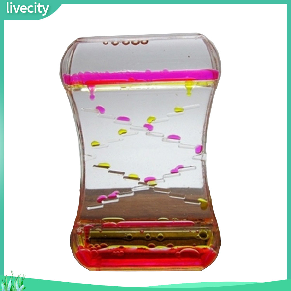 livecity| Drip Oil Hourglass Liquid Motion Bubble Timer Desk Decor Kids ...
