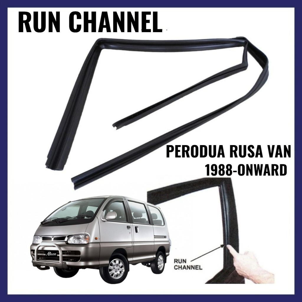 PERODUA RUSA VAN 1998 YEAR SIDE DOOR RUBBER WINDOW GLASS RUN CHANNEL ...