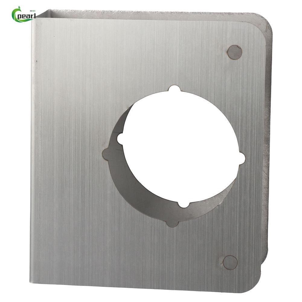 PEARL Door Lock Plate, Stainless Steel Silver Door Reinforce, Easy to ...