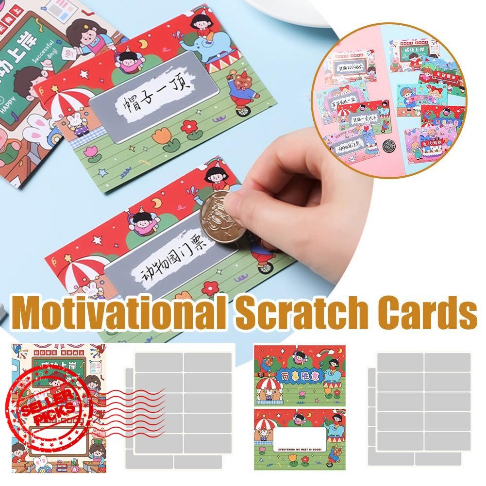 Inspirational Text Scratch Card Diy Lucky Scratch Exchange Voucher ...