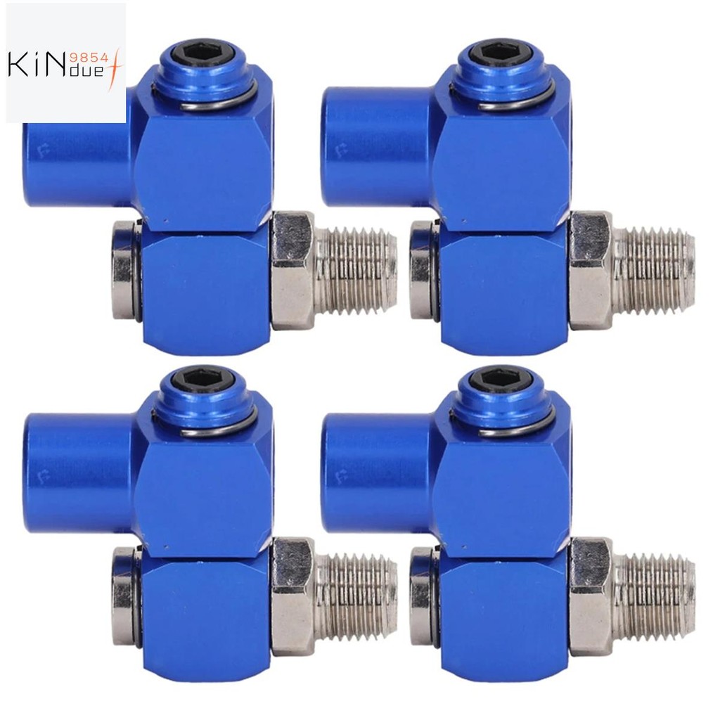 New 1/4in NPT Swiveling Air Fitting Hose Connector 360° Rotating ...