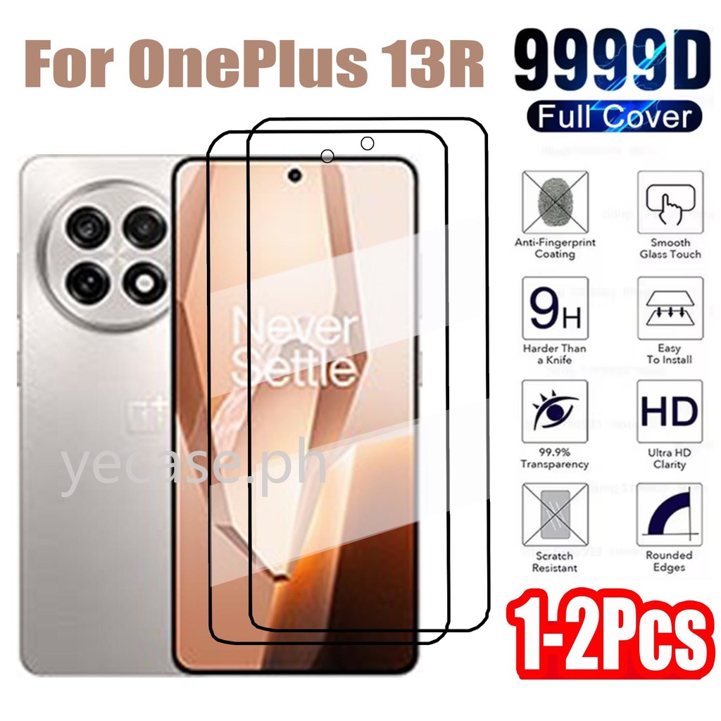 1-2 Pcs OnePlus 13R Full Cover Tempered Glass Screen Protector For ...