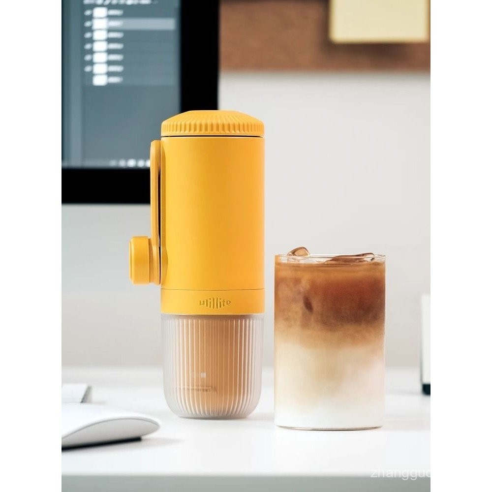 Utillife Portable Capsule Coffee Machine Outdoor Travel Coffee Powder ...