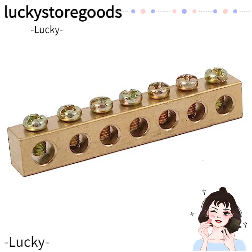 LUCKY Line Terminal Strip, Copper Strip 7-hole Distribution Box Busbar ...
