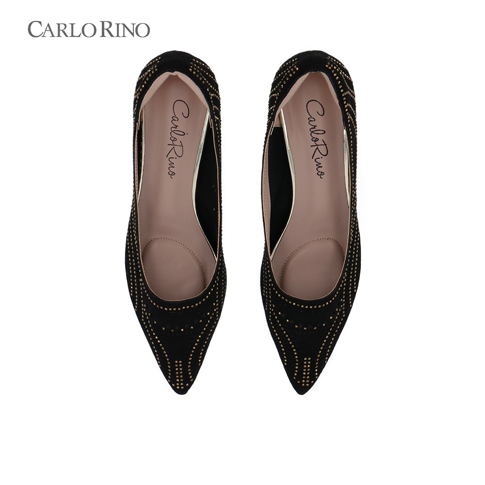 JP6 Carlo Rino Splendour Grandeur 1 1/2" Pointed Toe Pump - Black ...