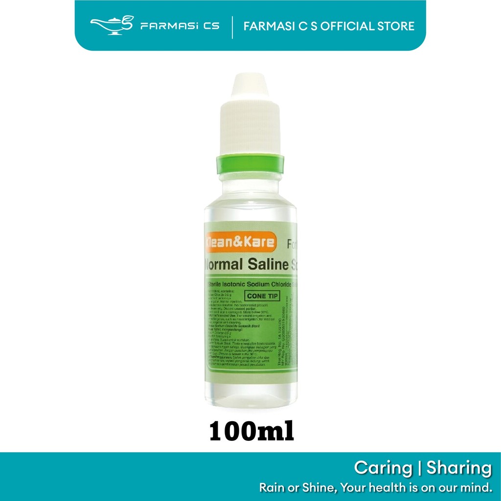 Klean & Kare Normal Saline Solution 100ml EXP:04/2029 [ Wound Contact ...