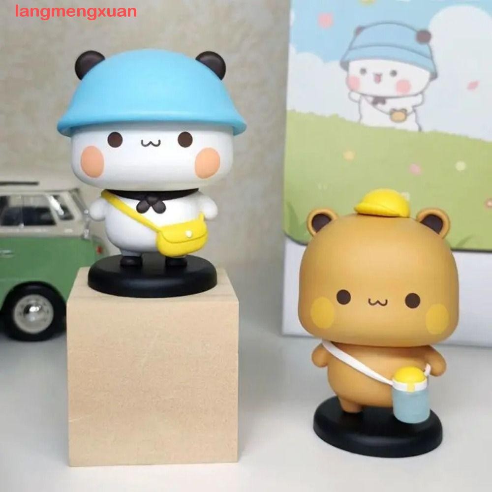 LANGMENGXUAN Panda Bubu Dudu Figure Doll, Panda Collectible Bubu Dudu ...
