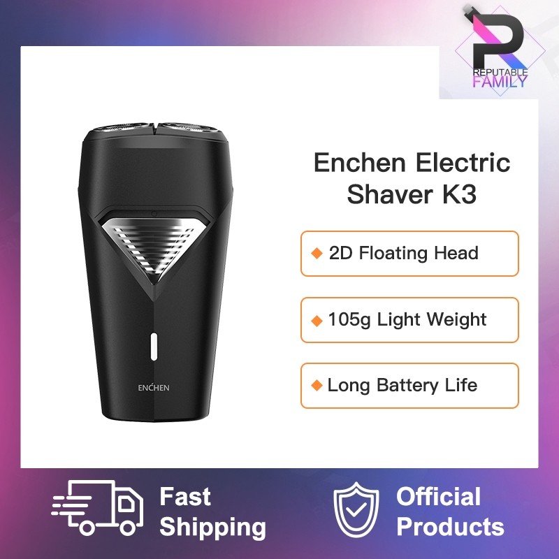 Enchen Pencukur Electric Shaver K3 2D Shaver Head Portable Shaver ...