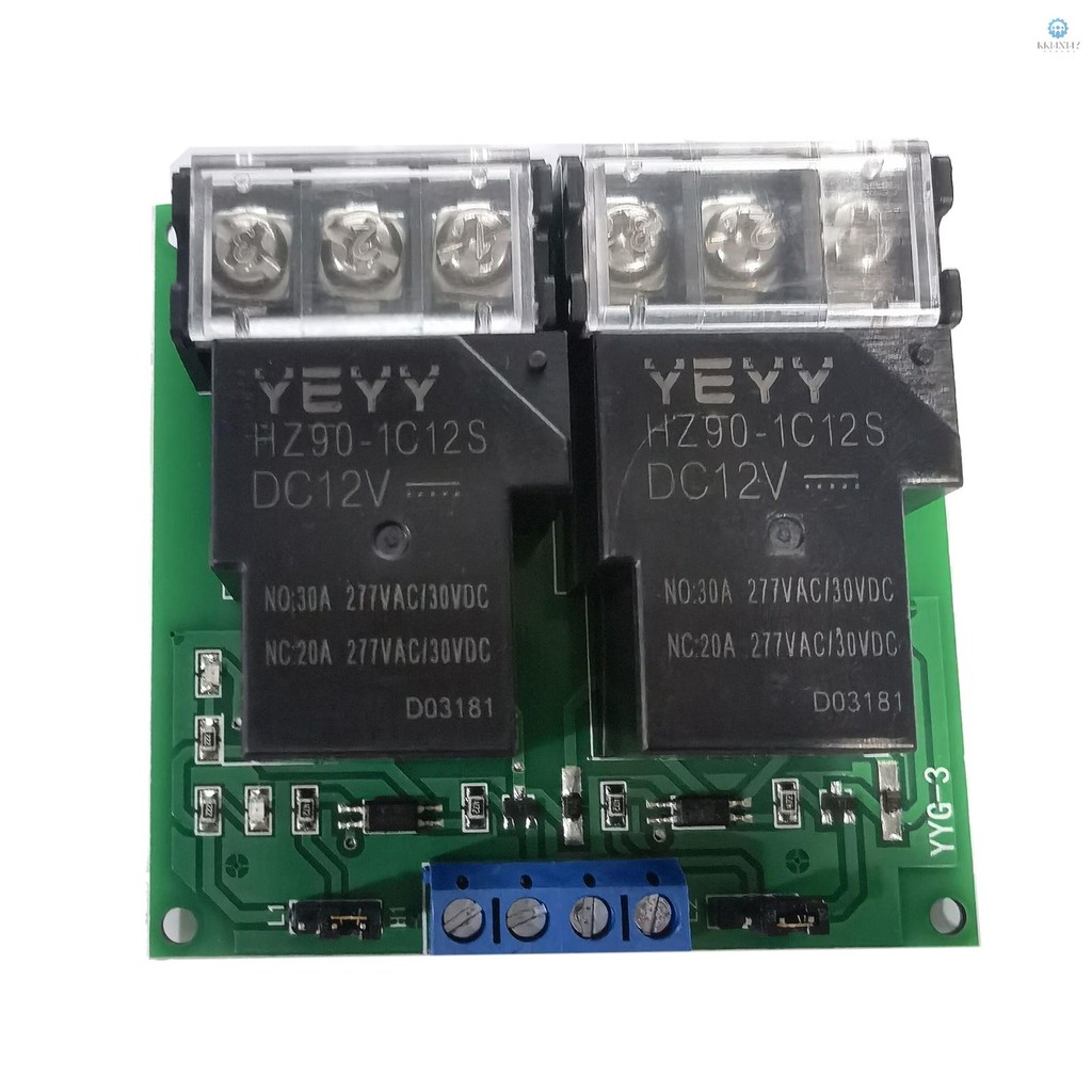 Relay Module 2-Channel DC 12V 30A Relay Board Module Optocoupler Isolation High/Low Trigger ...