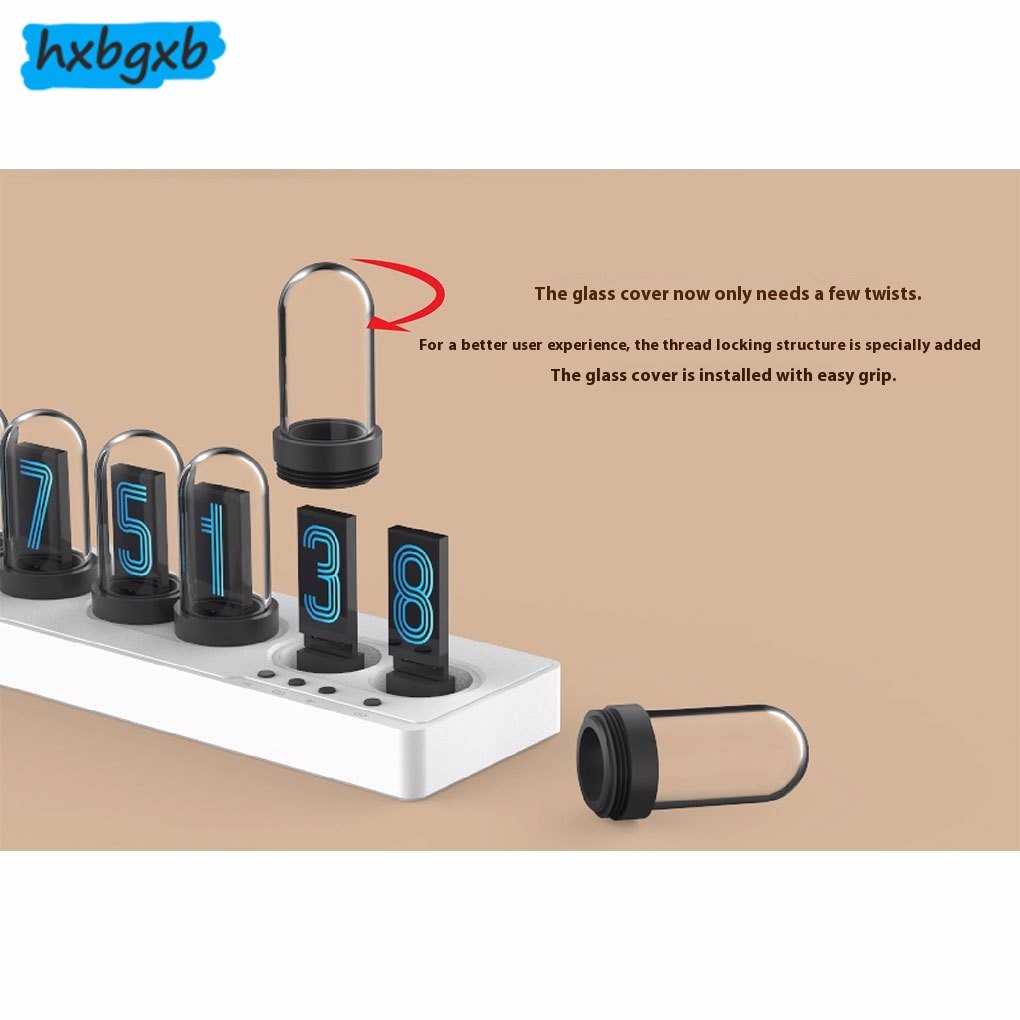 USB Powered Nixie Tube Clock Mini Smart Clock For Bedroom Decor Mini ...