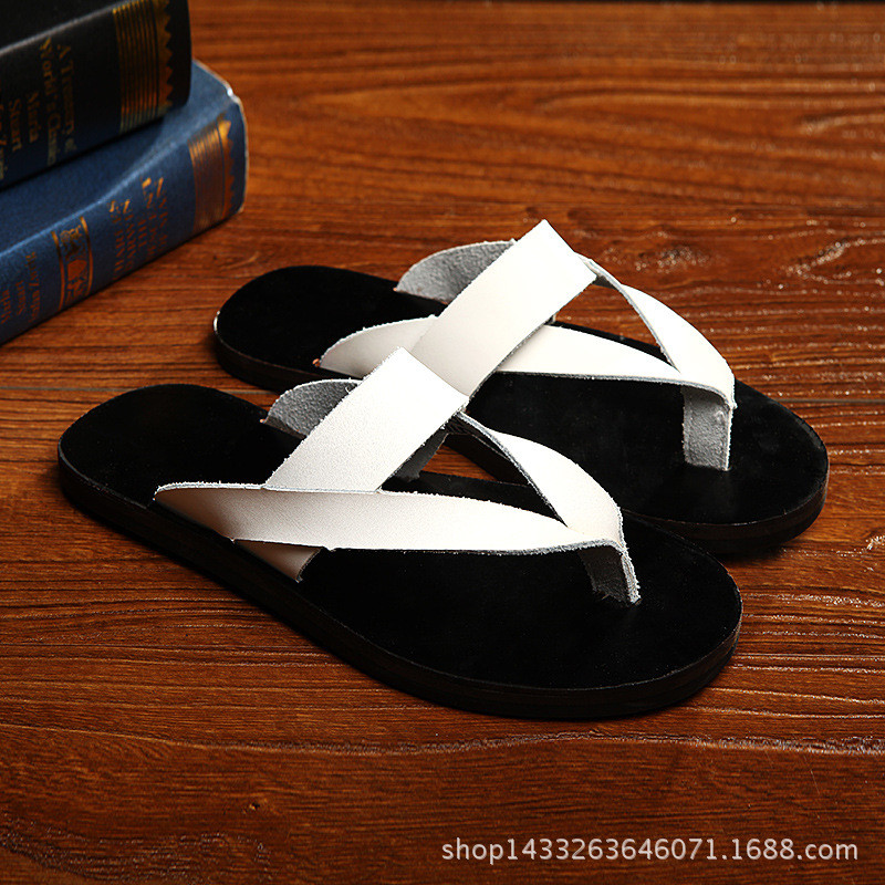 Kasut pantai selipar lelaki sandal kulit lapang boleh bernafas lelaki ...