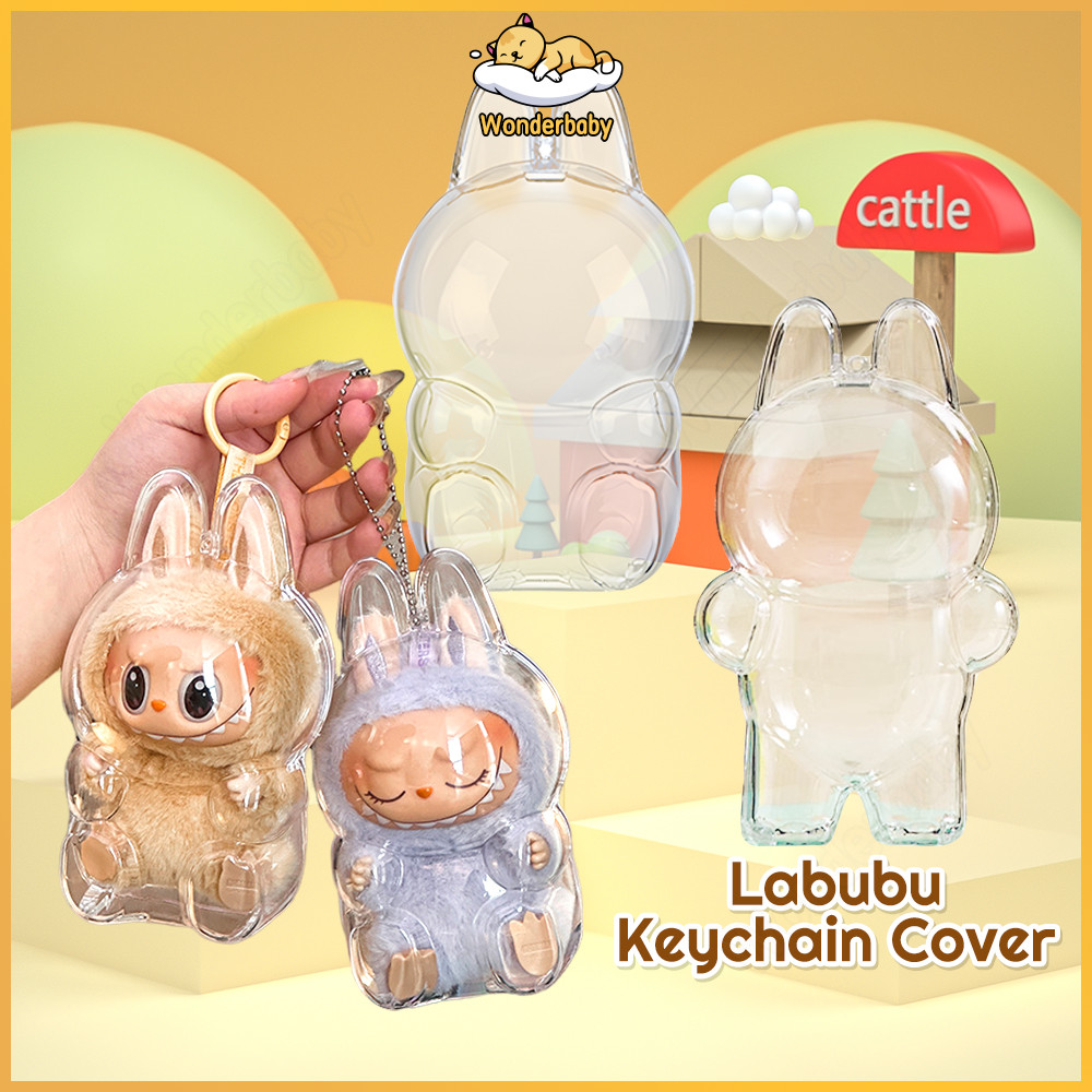 Wonderbaby Labubu V2/V1 Protective Acrylic Case Transparent Labubu ...