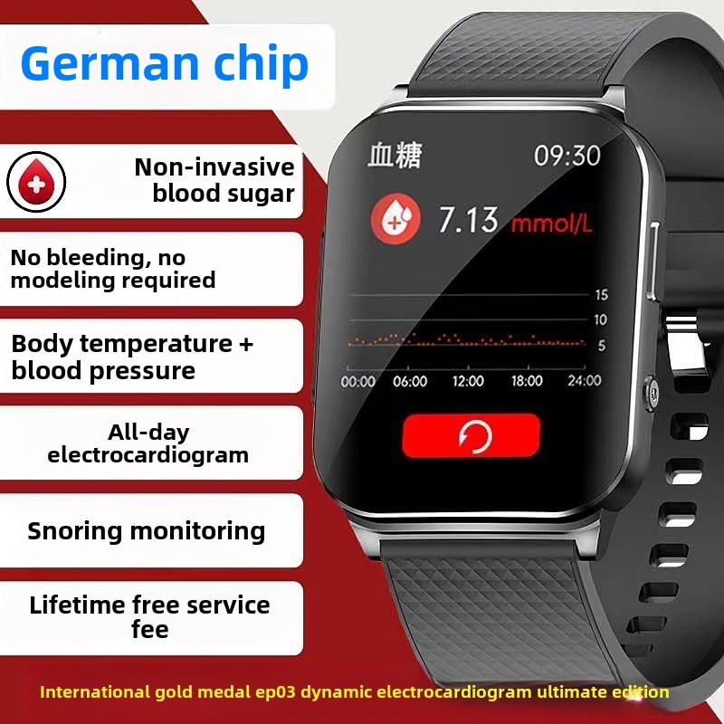 EP03 Medical Grade Non-invasive Blood Glucose Smartwatch, Dynamic ...