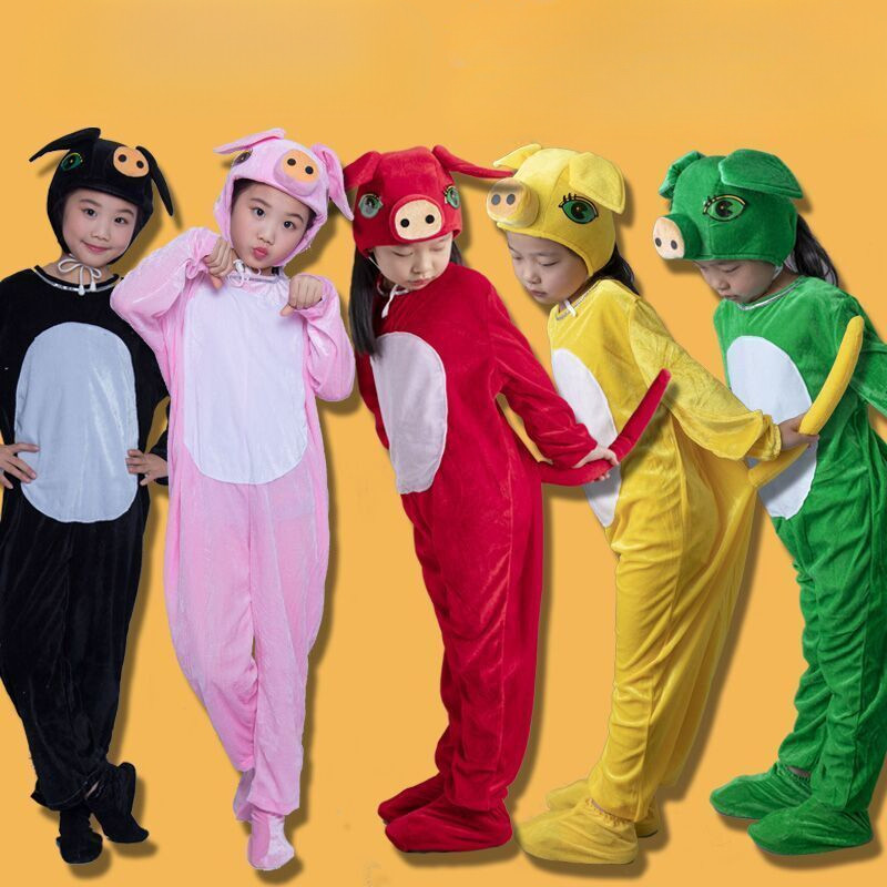 Children's Costume Animal Costumes Three Little Pigs Happy Pig Boys ...